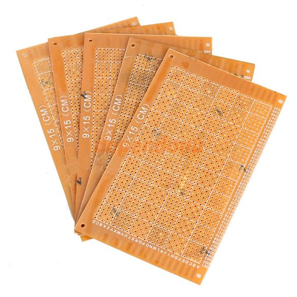 Купить 5шт 9x15cm прототип бумаги платы pcb пустой печатной платы diy в ...