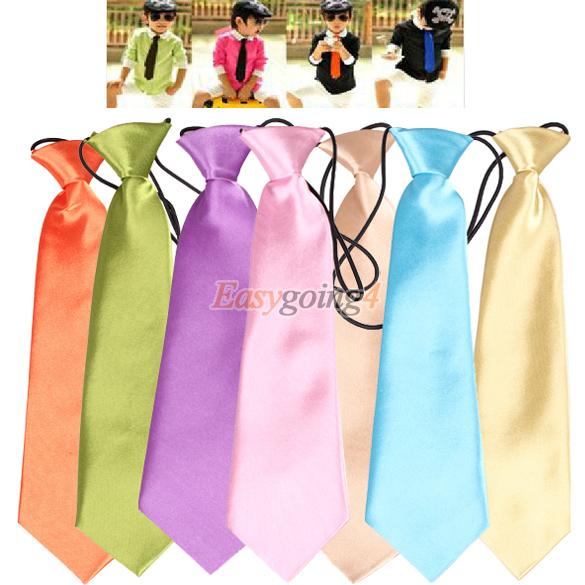 Купить EA14 Классические детские мальчик чистого цвета галстук ...