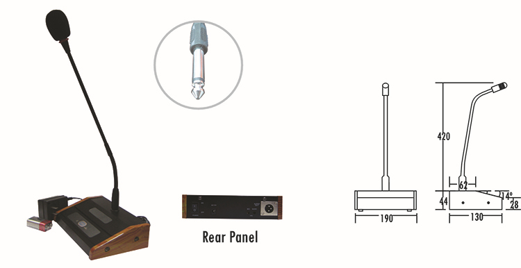 ITC T-621A Desktop Condenser Microphone for Conference Speech