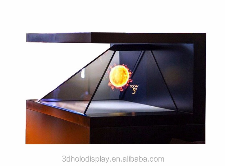 Virtual Newest 3D Holographic Projection Pyramid 3sides 22inch