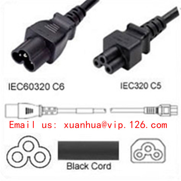 Iec 60320 C6 To Iec 60320 C5 Power Cord - Buy Iec 60320 C6 To Iec 60320 C5 Power Cord,C6 To C5 ...