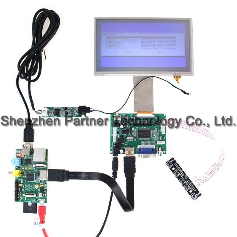 Купить Малина Пи дисплей /tft / 7 «цифровой сенсорный экран + диск Совет Малина Пи / pcduino ...