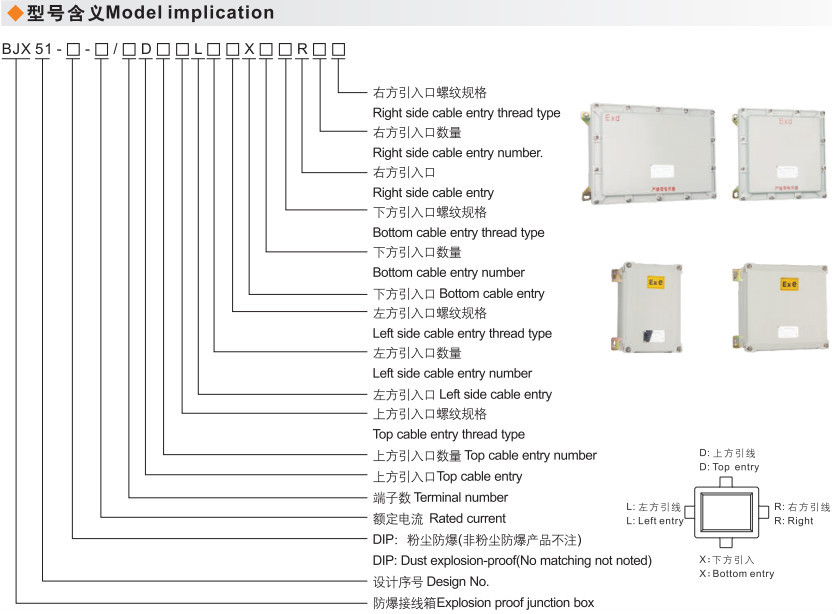 Low Cost IIB BJX51 Explosion Proof Electrical MCCB Enclosures for Hazardous Zone