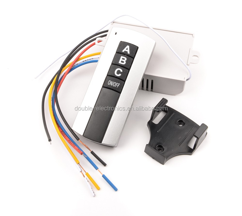 3 Channel Wireless Remote Control Switch Digital Remote Control Switch ...