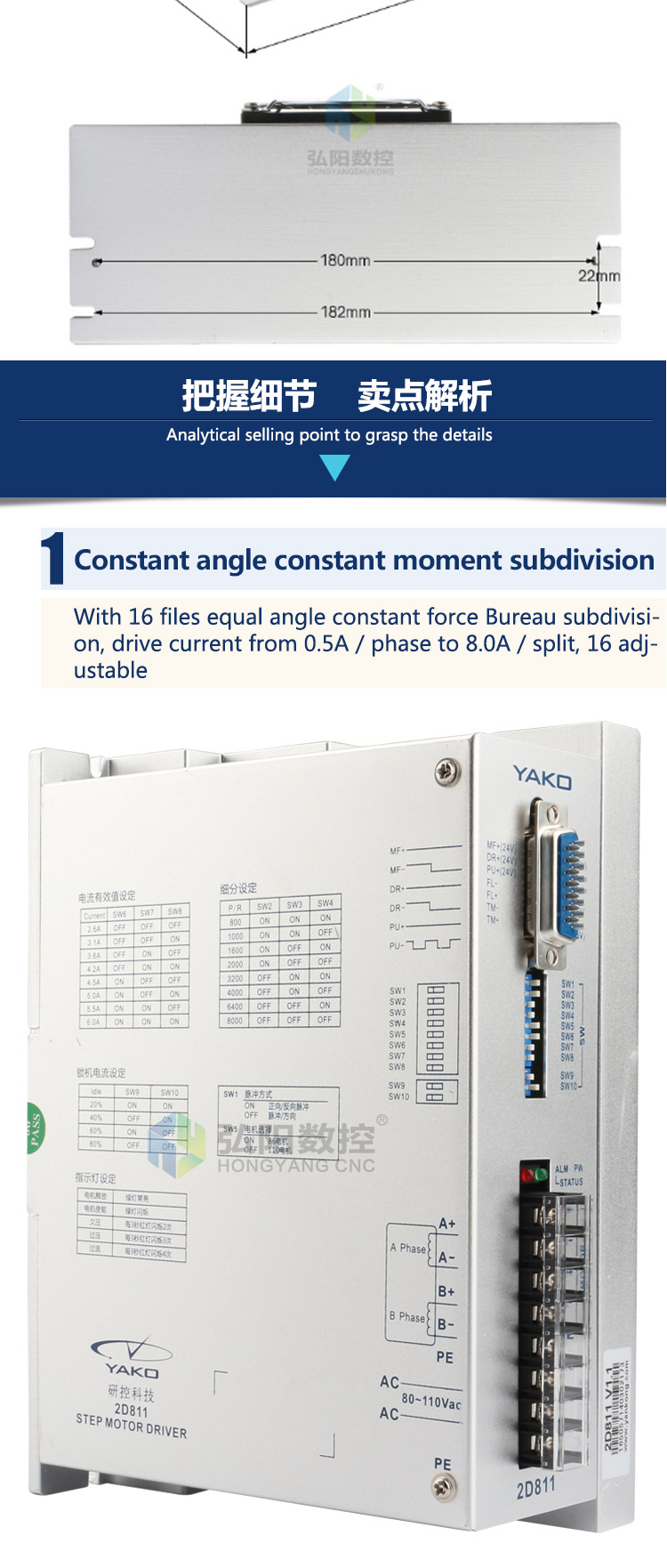 Yako 2811ma Servo Driver Board - High Power Stepper Control